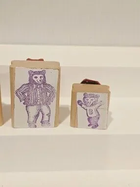 Office | Goldilocks The Three Bears Wooden Rubber Stamp Good Stamps ...